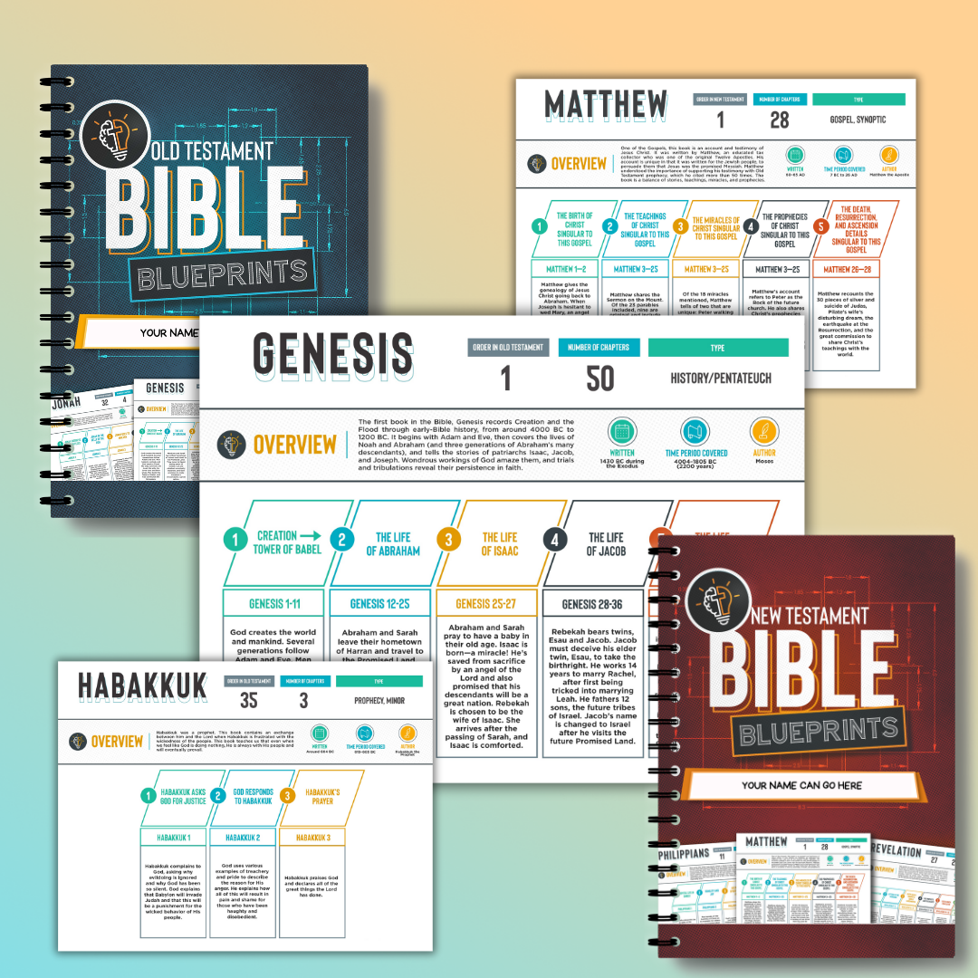 Personalised Bible Blueprints and Bible Study Guides - Valenna