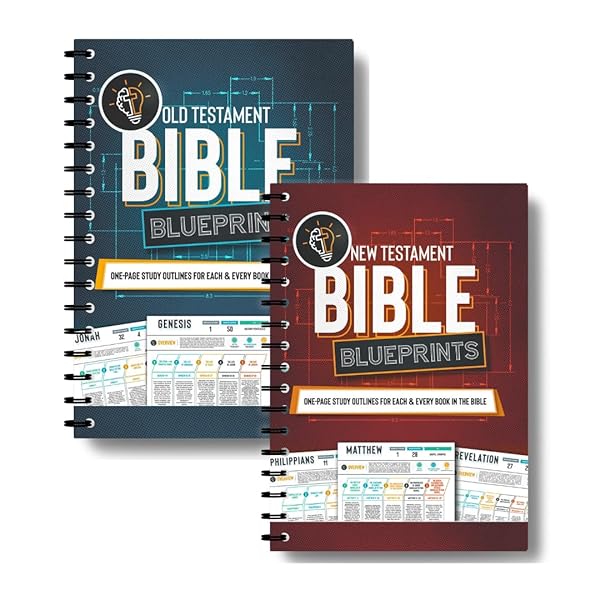 Bible Blueprints for Christian Bible Study Guide 2 Pack New and Old ...