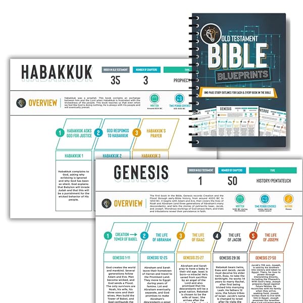 Bible Blueprints for Christian Bible Study Guide 2 Pack New and Old ...