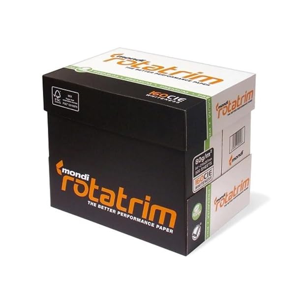 Rotatrim A4 White Copy Paper 5 Ream Box 80GSM Printing Paper - Valenna