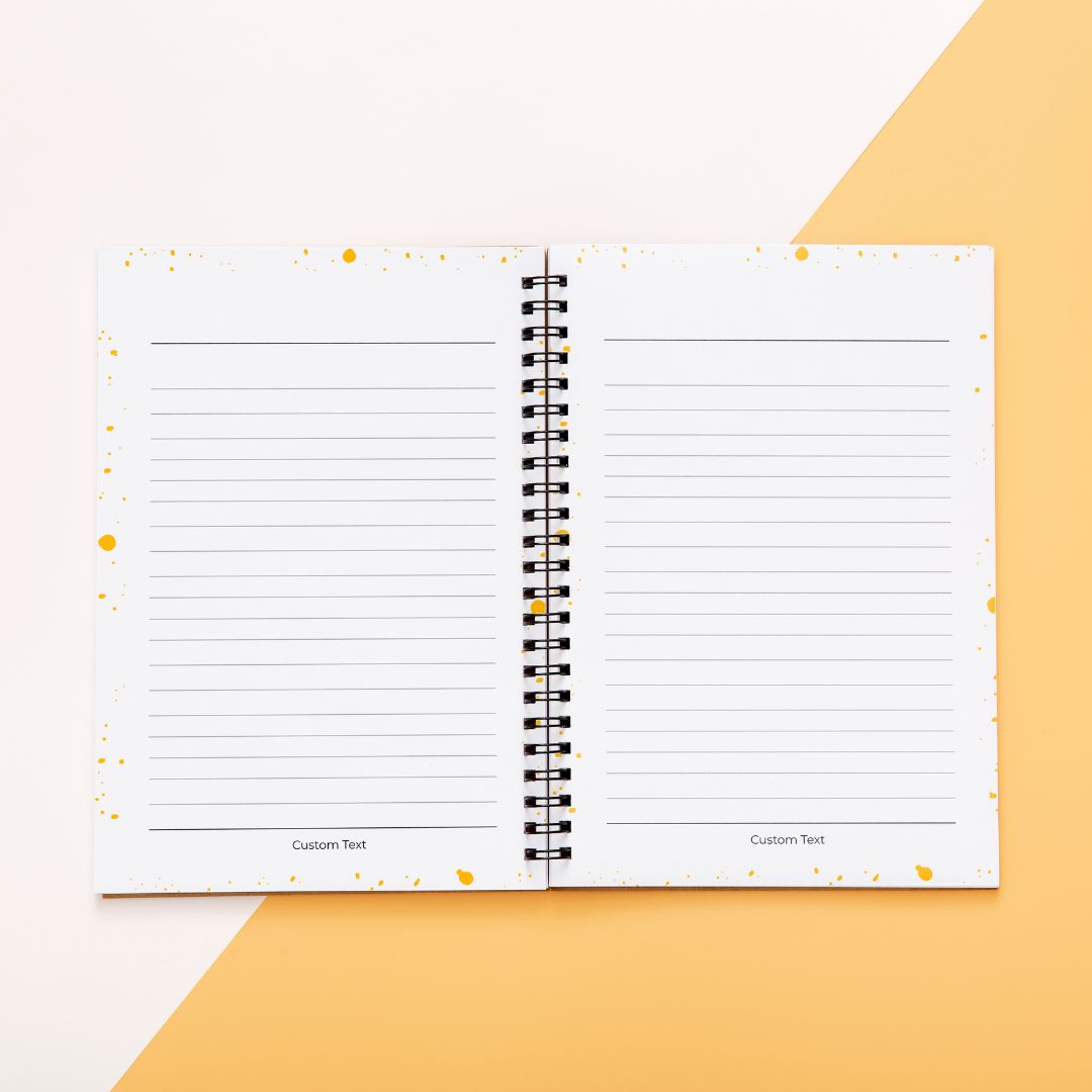 Personalized Lined Notebook – Custom Name Hardcover Writing Pad – Ideal Gift for Her - Valenna