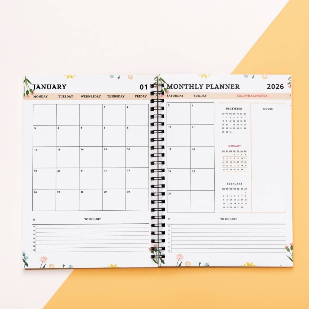 2026 Personalised Diary with Habit Tracker & Goal Setting | Productivity Planner, Viola - Valenna