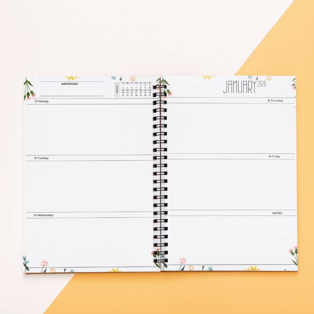 2026 Personalised Diary with Habit Tracker & Goal Setting | Productivity Planner, Viola - Valenna