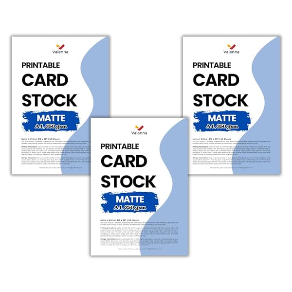 350gsm Matte Cardstock for Laser Printers – Heavyweight Printable Board ...