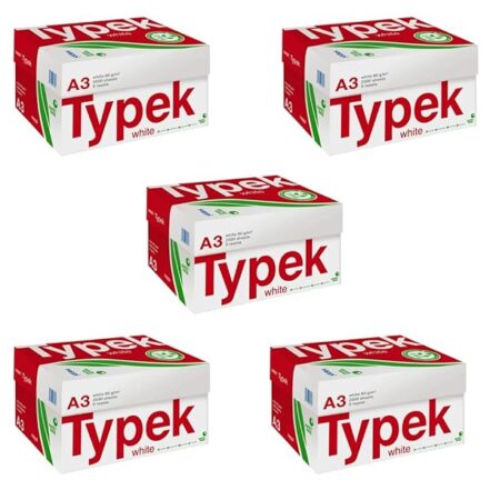 Typek-Sappi A3 Copy Paper - 500 Sheets 80gsm - 5 BOXES of 5 Reams A3 ...