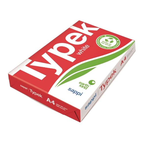Typek-Sappi A4 Copy Paper - 500 Sheets 80gsm - 1 Ream A4 Printing Paper ...