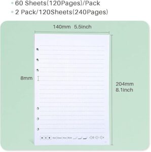 OPHAYA A5 dot Refill Paper Compatible Smart Pen, total 120Sheets ...